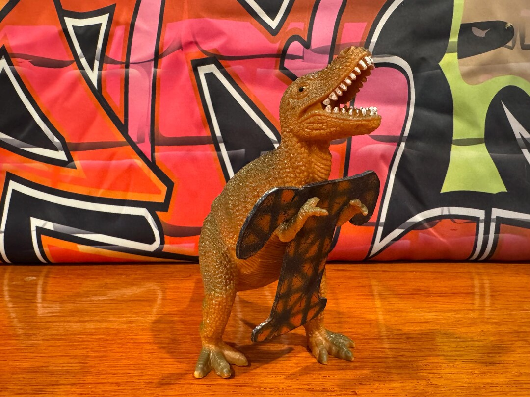 Dinosaur Alphabet // Tyrannosaurus Rex Starts With T // Orange Metal ...