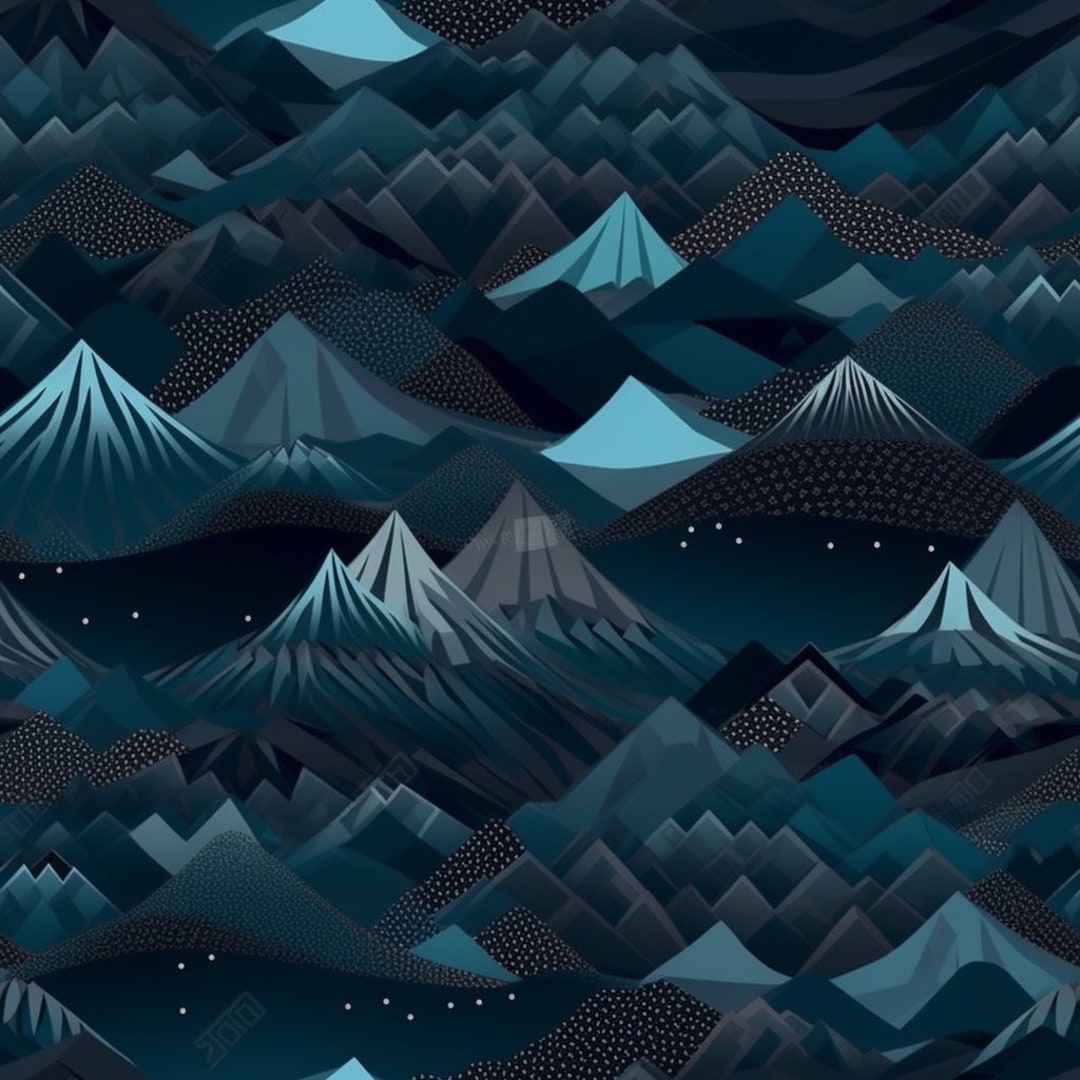 Papercut Mountain Range Digital Download - Etsy