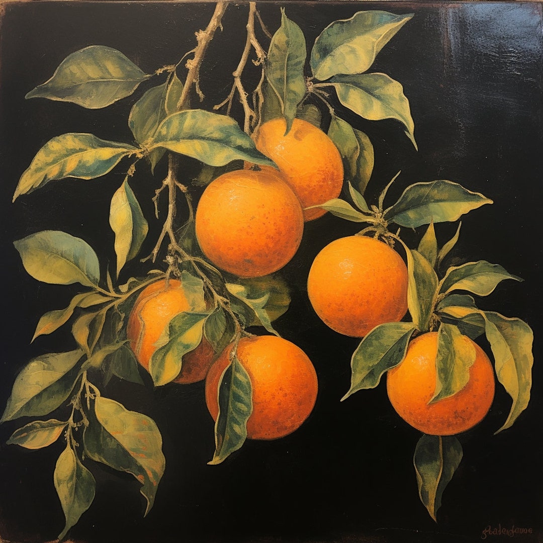 Vintage Orange Digital - Etsy