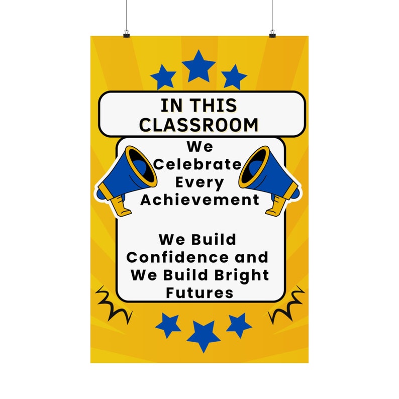 Classroom Poster/ Elementary School Classrooms Décor/ Positive ...