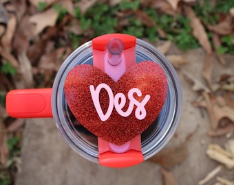 Personalized Heart Stanley Topper Custom Stanley Topper Personalized ...