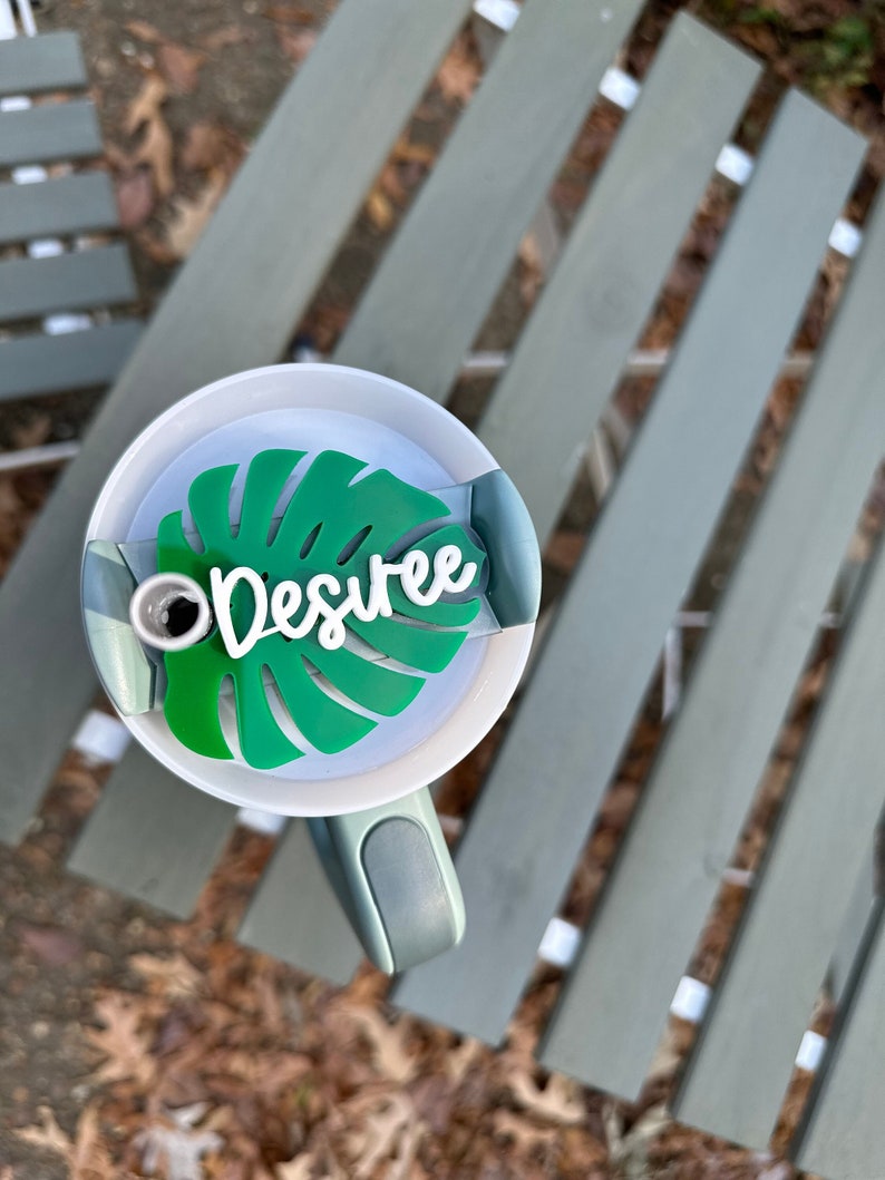 Monstera Stanley Topper | Stanley Topper | Personalized Topper ...