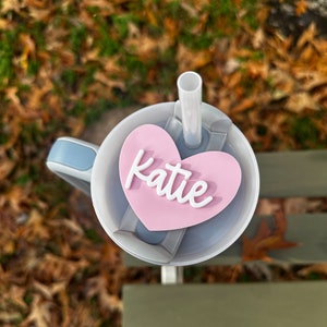 Personalized Heart Stanley Topper | Custom Stanley Topper ...