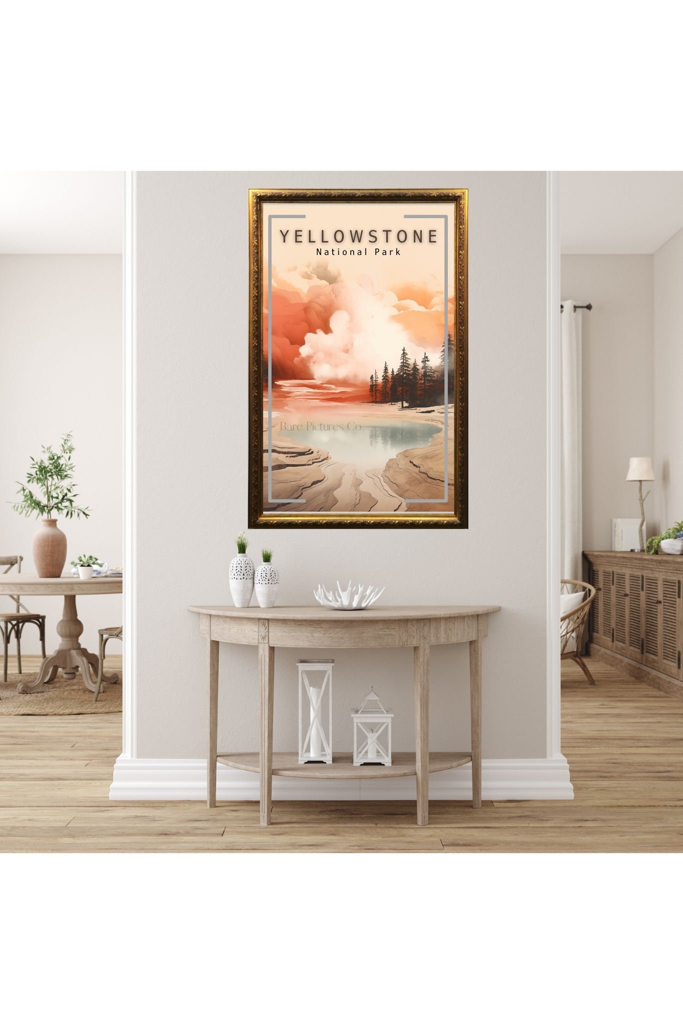National Parks : YELLOWSTONE Printable Travel Poster Digital Download ...