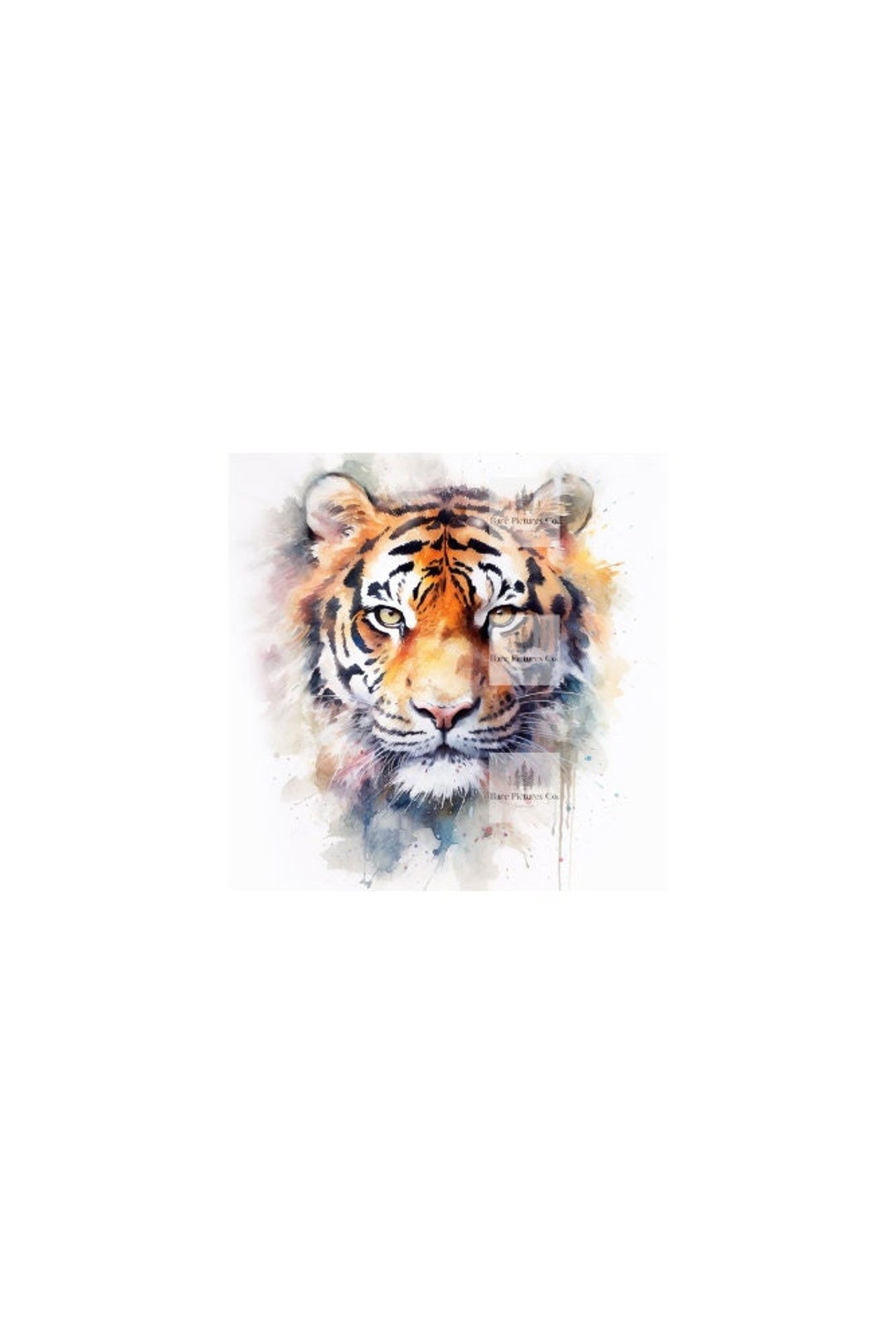 PRINTABLE Tiger Head Wall Art, Abstract Art, Digital Download - Etsy