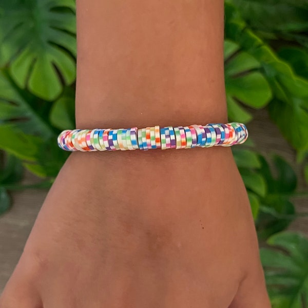 Dash Clay Bead Bracelet - Etsy