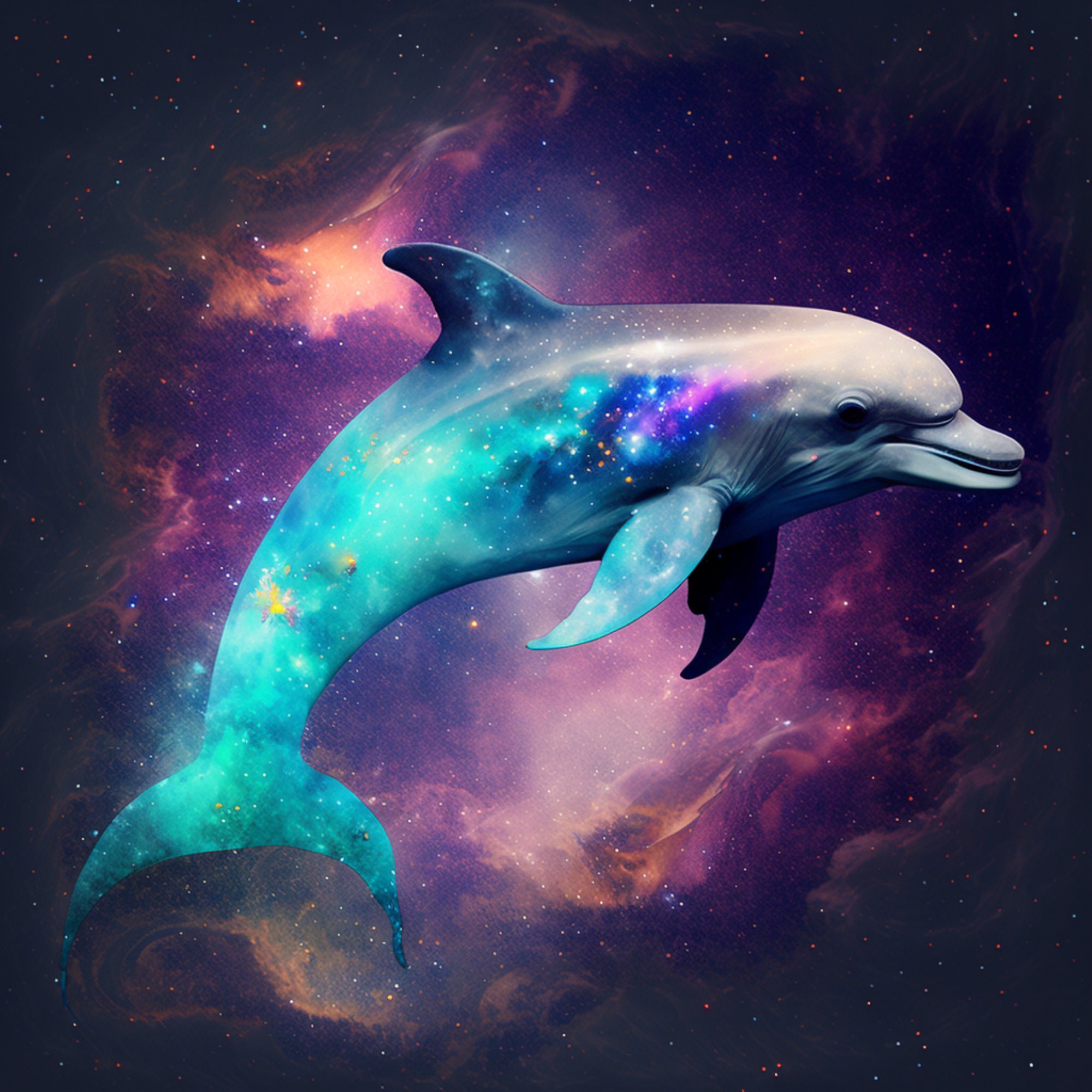 Galaxy Sea Mammal 5 Picture Art Bundle - Etsy