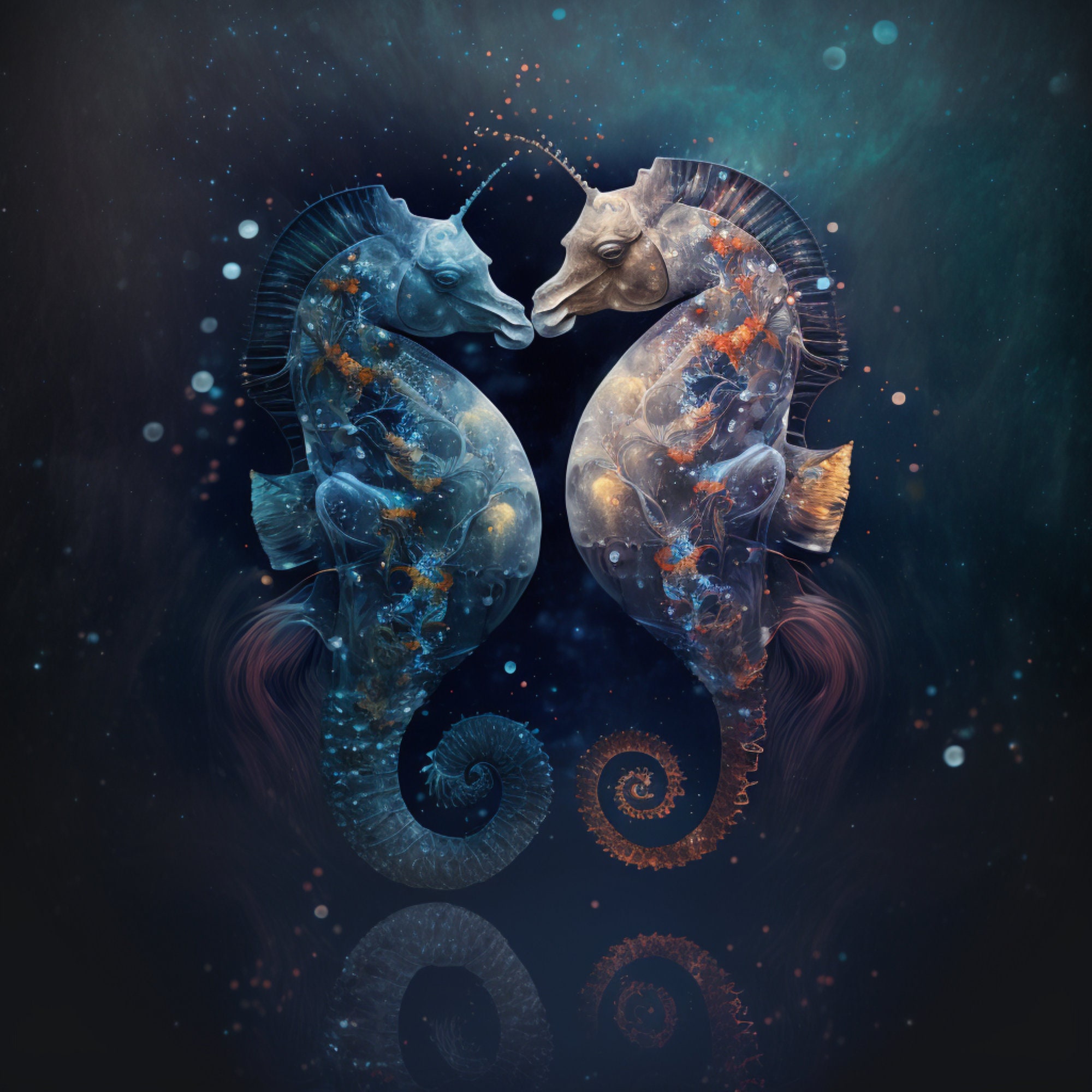 Galaxy Fish 5 Picture Art Bundle - Etsy