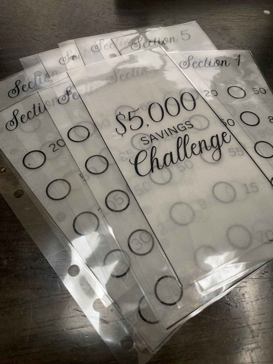 5000 Dollar Savings Challenge for Personal Budget Planner - Etsy