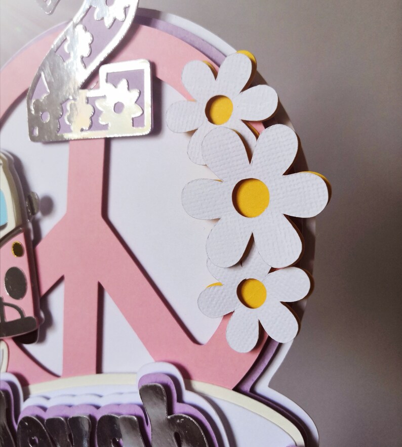 Groovy Cake Topper Hippie Cake Topper Campervan Cake - Etsy UK