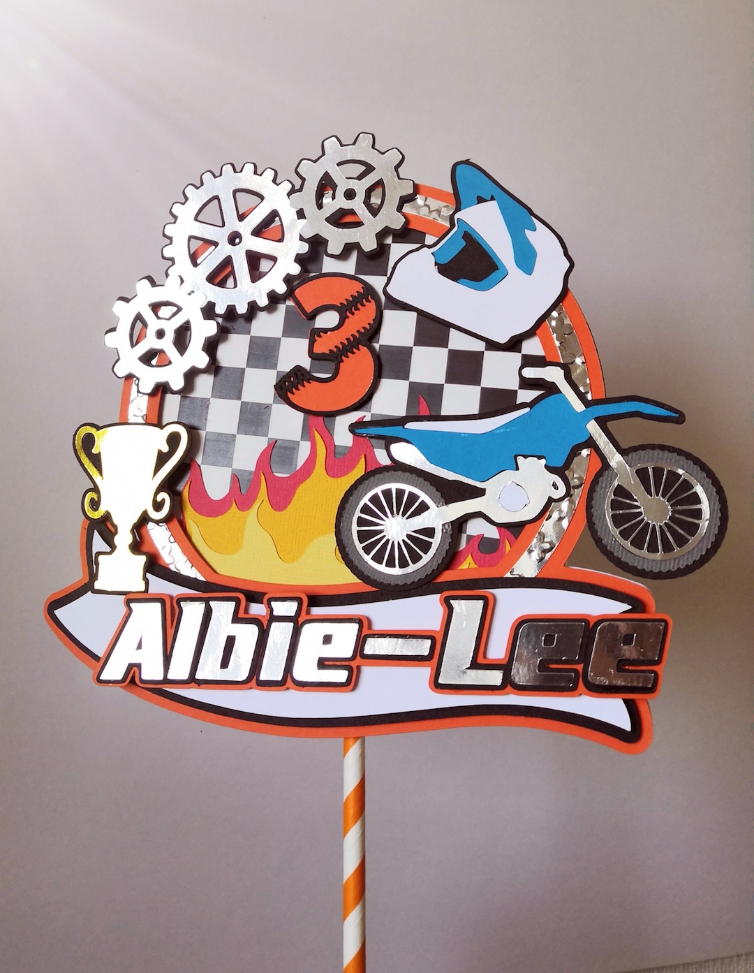 Motocross Cake Topper Dirt Bike Cake Topper Motorcross Cake Topper ...
