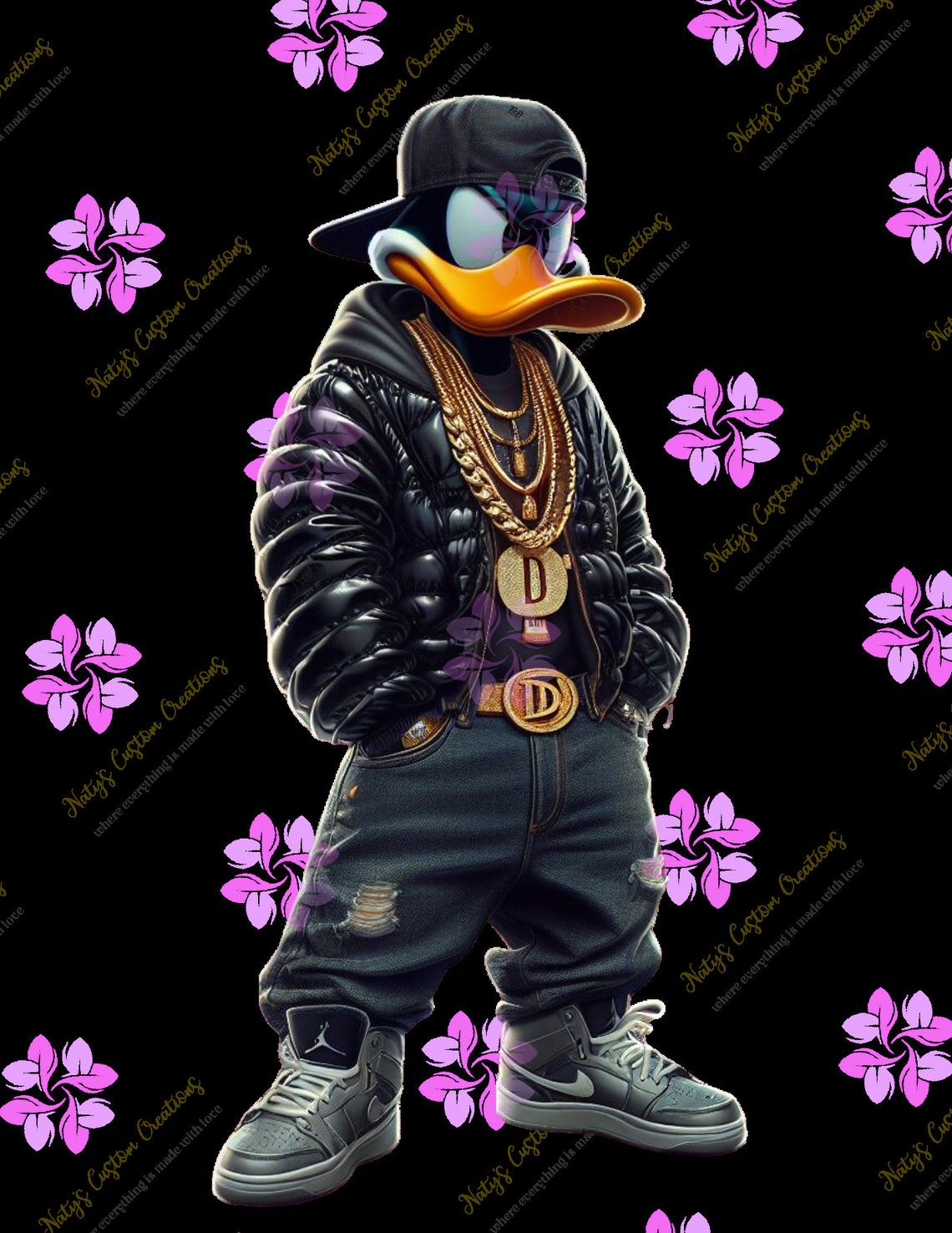 Thug Duck Clipart PNG - Etsy