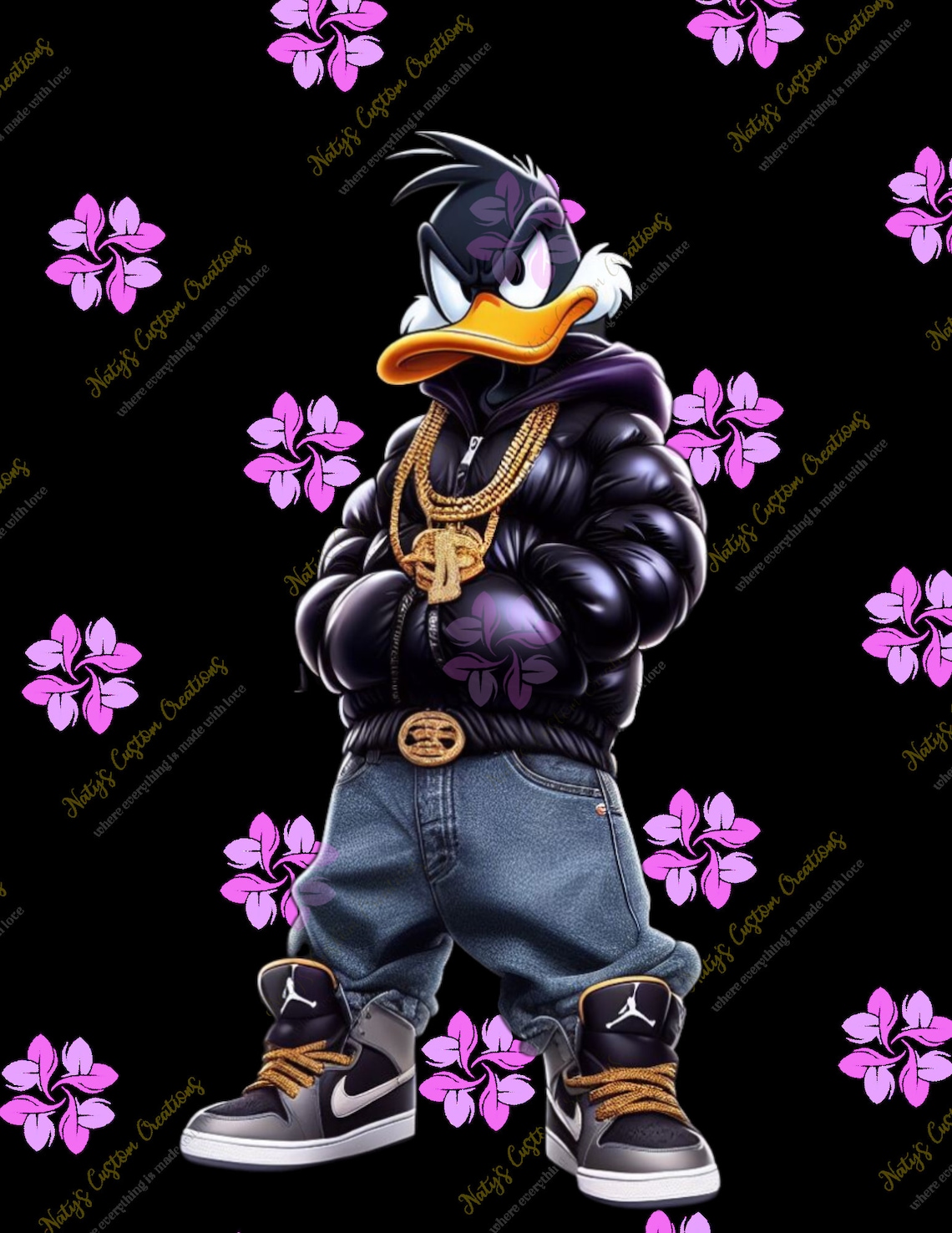 Thug Duck Clipart PNG - Etsy