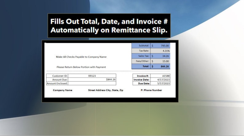 Invoice Template | Excel | Google Sheets | Word - Etsy