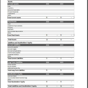 Simple Balance Sheet | Excel | Google Sheets | Easy to Use and ...