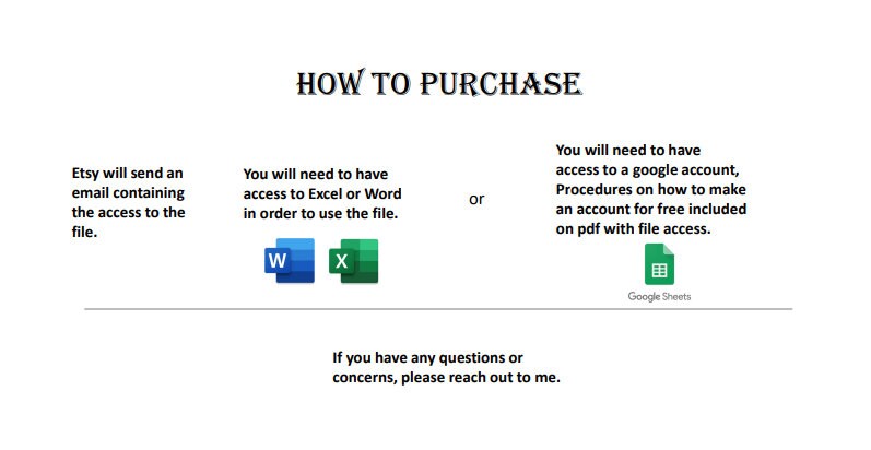 Invoice Template | Excel | Google Sheets | Word - Etsy