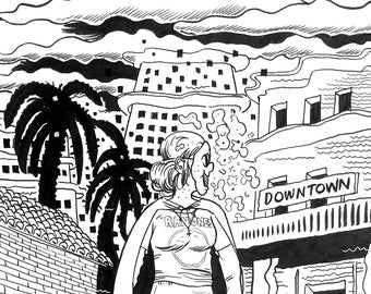 Broadway Original Drawing - Etsy