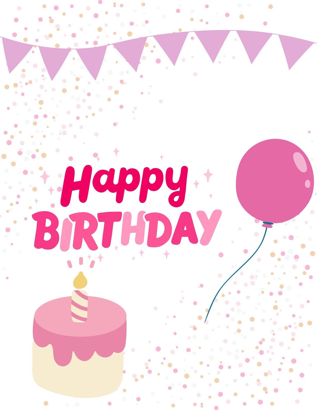 Birthday Card for Girls - Etsy