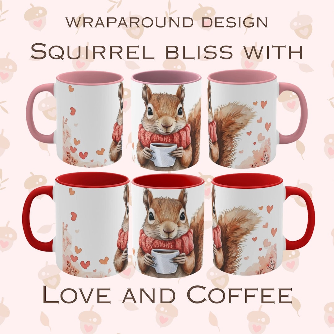 Squirrel Mug, Cute Squirrel Birthday Gift for Friend, Squirrel Lover ...