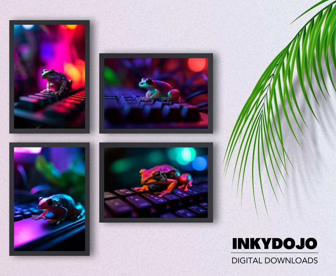 Digital Art Prints Photo Art Printable Wall Decor Gamer Colorful Prints ...