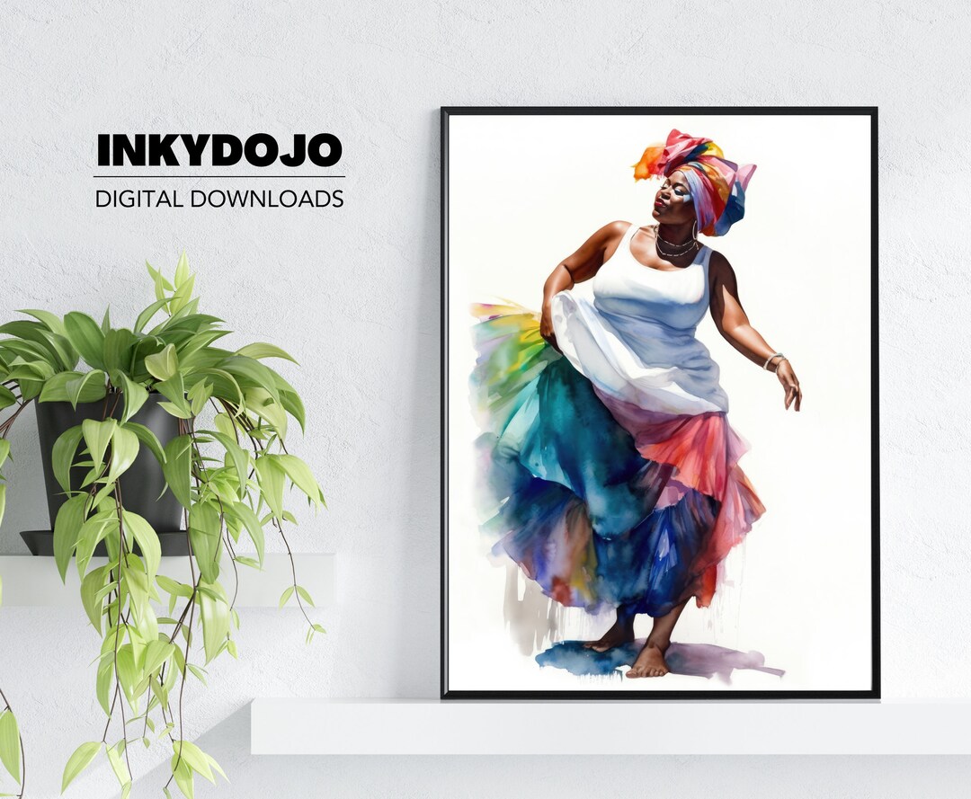 Digital Art Print Afro Caribbean Art Printable Wall Decor Tropical ...