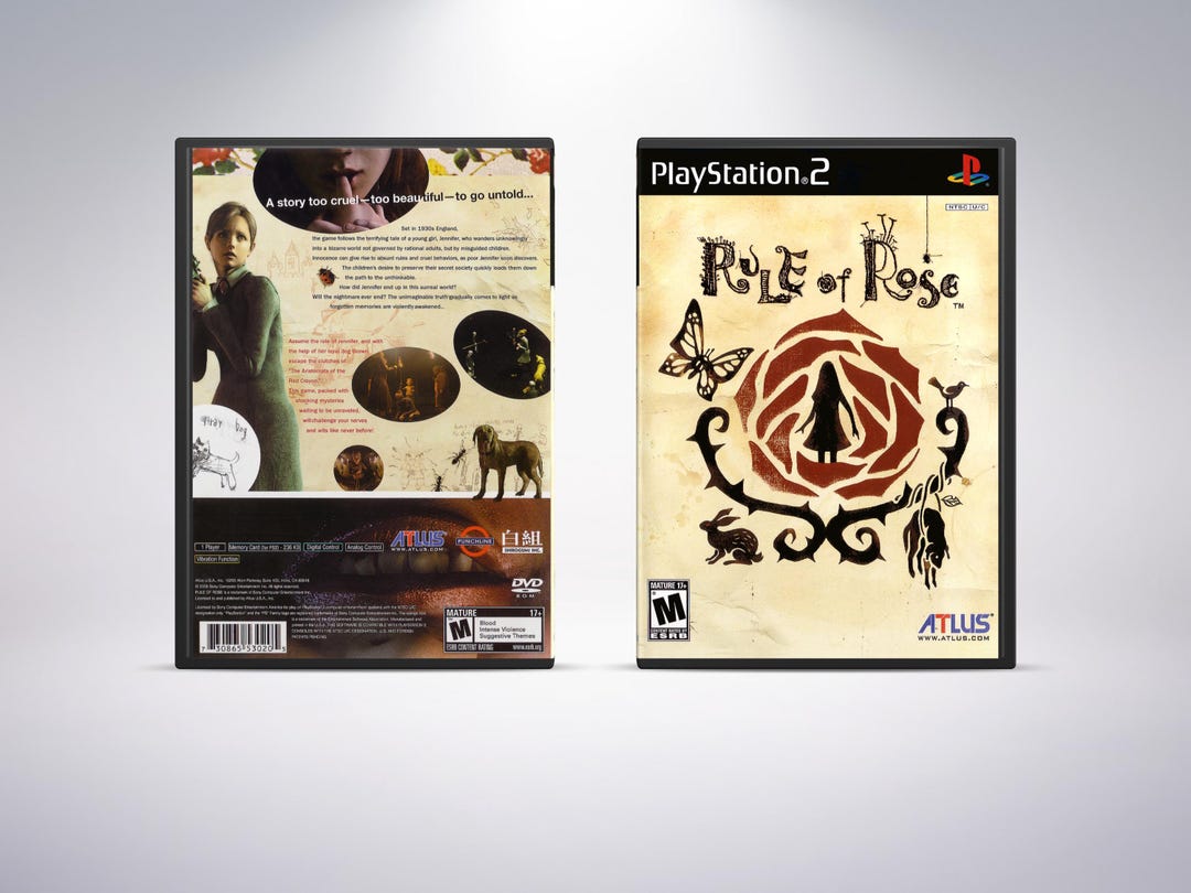 Custom PS2 Case - Rule of Rose - No Disc - No Manual - Custom Game Case ...