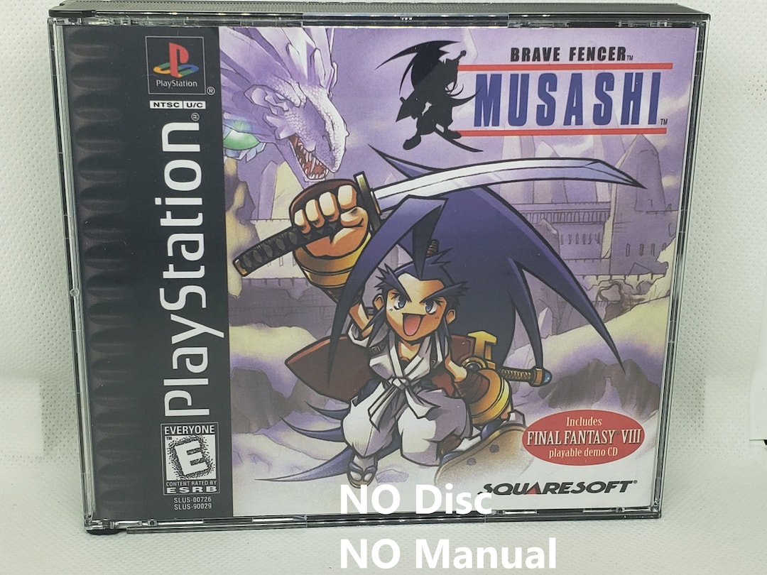 Brave Fencer Musashi Reproduction Case - No Disc - No Manual - PS1 ...