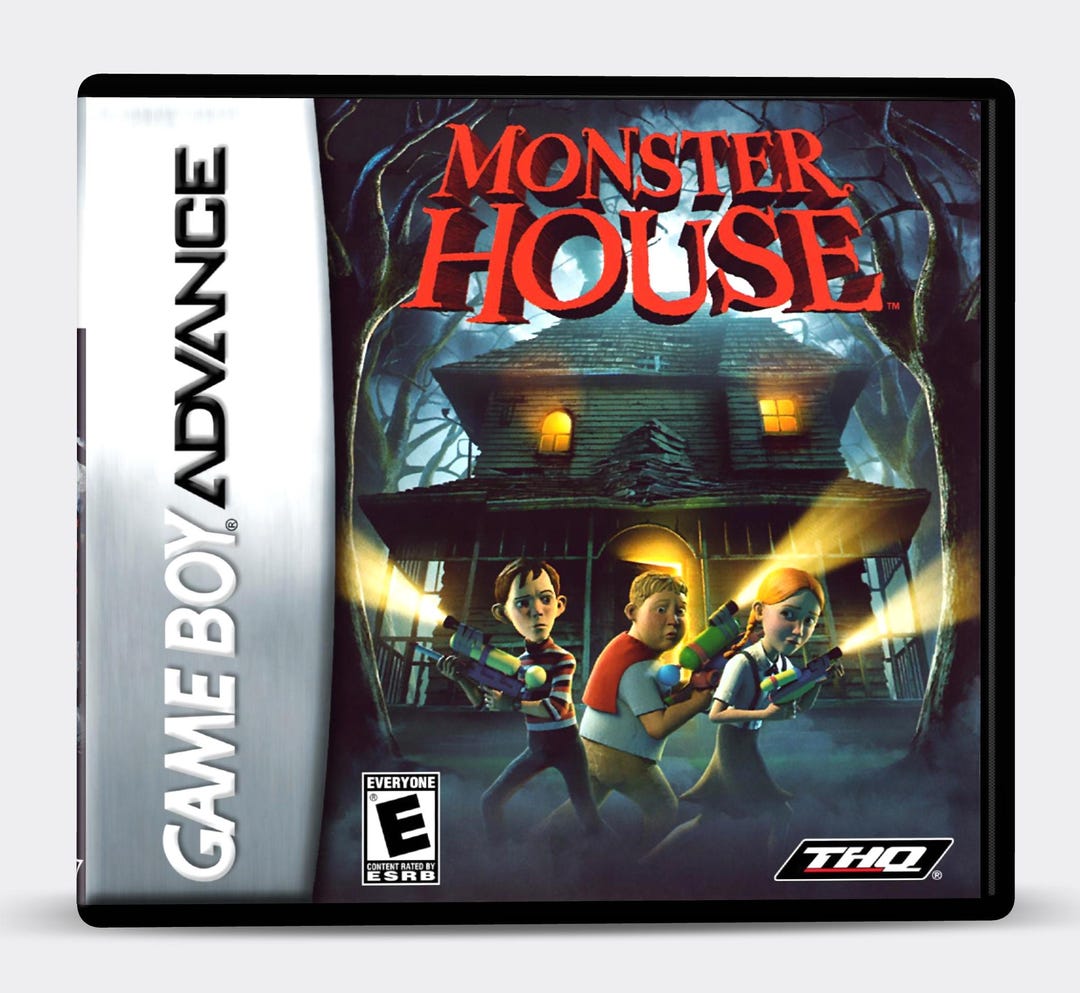 Custom Case - Monster House - No Game - No Manual - Gameboy Advance ...