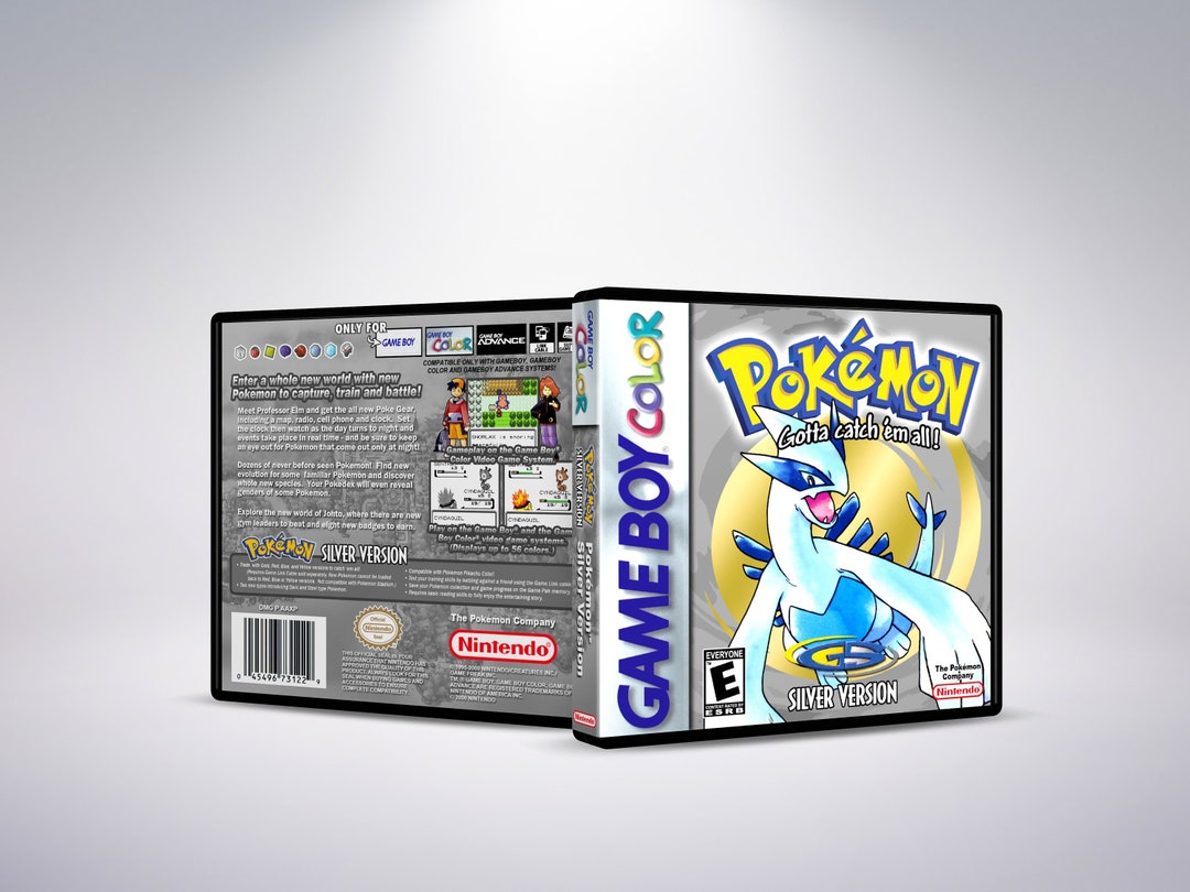 Custom GBC Game Case - Pokemon Silver Version - No Game - No Manual ...