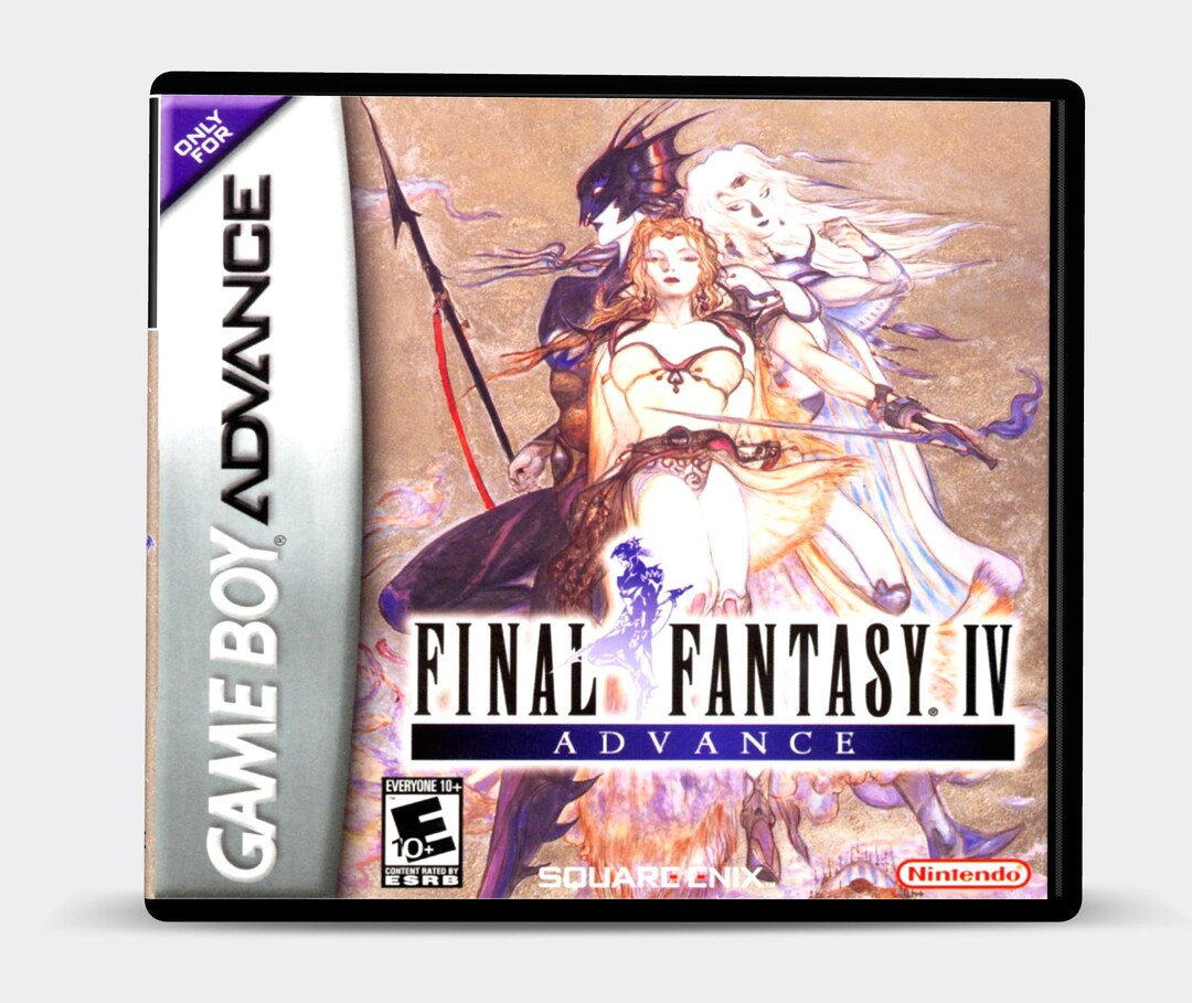Custom Case - Final Fantasy IV - No Game - No Manual - Gameboy Advance ...