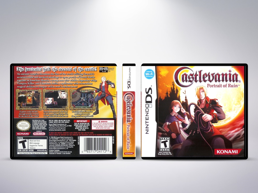 Custom Case - Castlevania Portrait of Ruin - No Game - No Manual - NDS ...