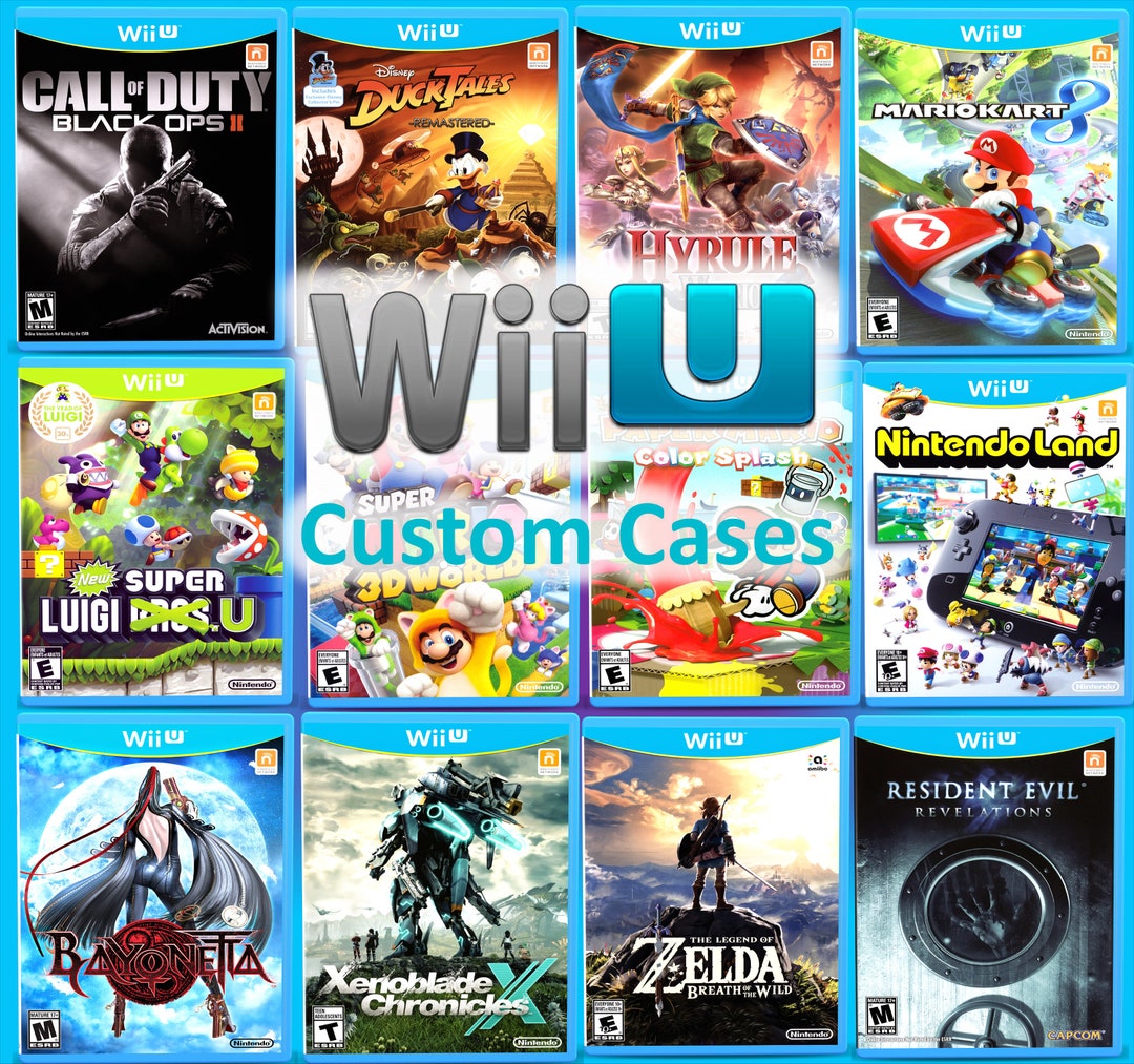 Custom Case - Wii U - No Disc - No Manual - Custom Game Case - Etsy