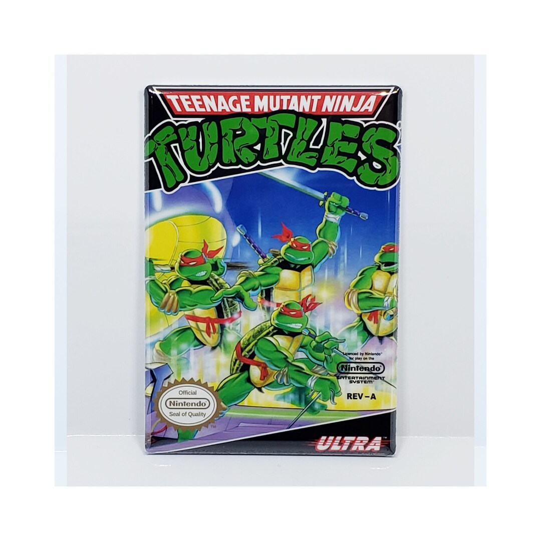 2x3 Fridge Magnet Teenage Mutant Ninja Turtles NES Box Cover Magnet ...