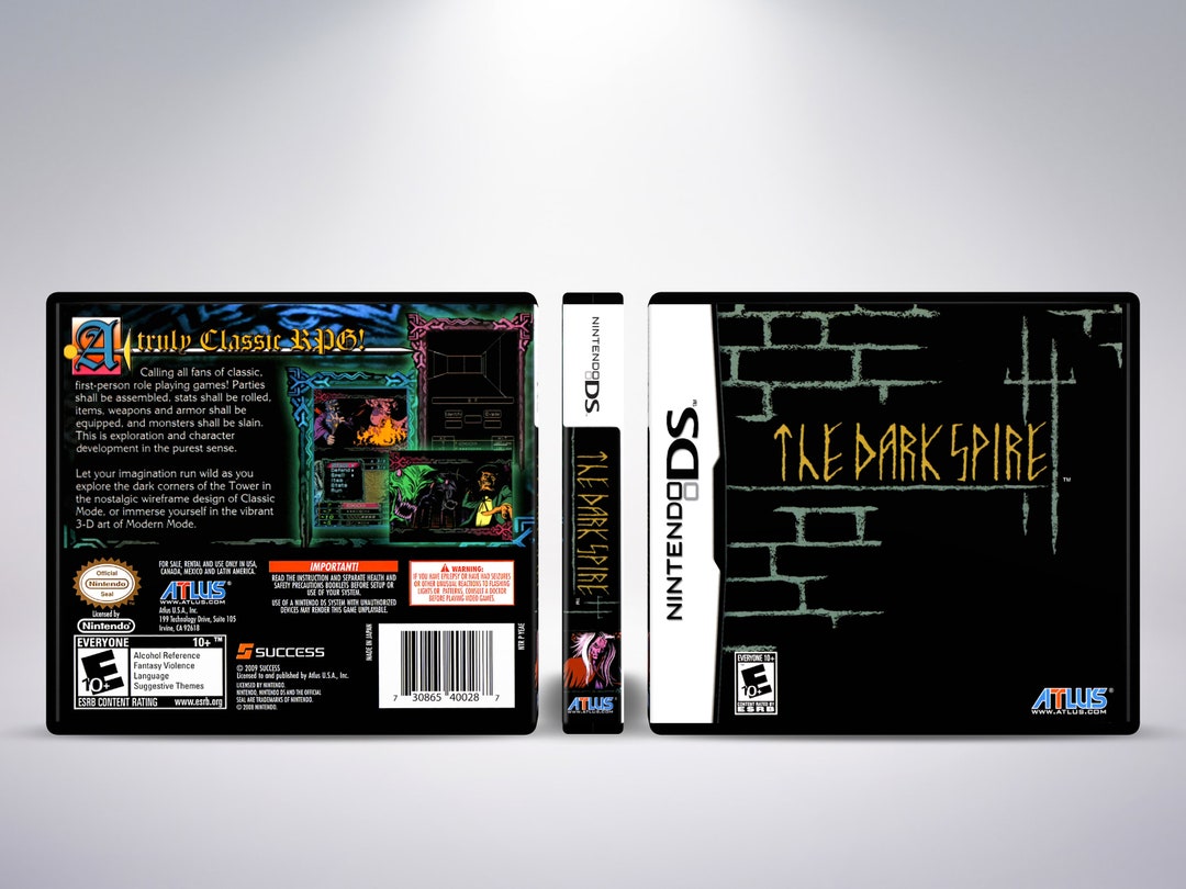 Custom Case - the Dark Spire - No Game - No Manual - NDS - NDS Case ...