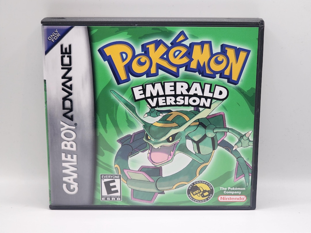 Custom Case - Pokémon Emerald - No Game - No Manual - Gameboy Advance ...