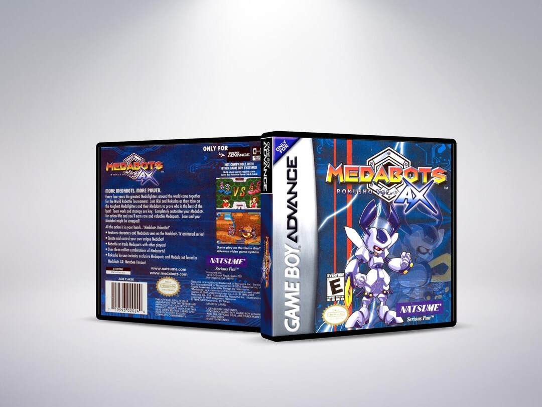 Custom Case - Medabots AX - Rokusho Version - No Game - No Manual ...