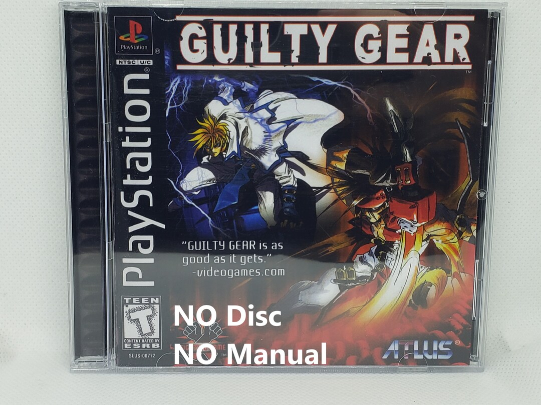 Guilty Gear Reproduction Case - No Disc - No Manual - PS1 - Sony ...