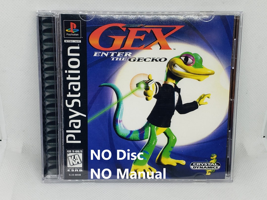 Gex Enter the Gecko Reproduction Case - No Disc - No Manual - PS1 ...