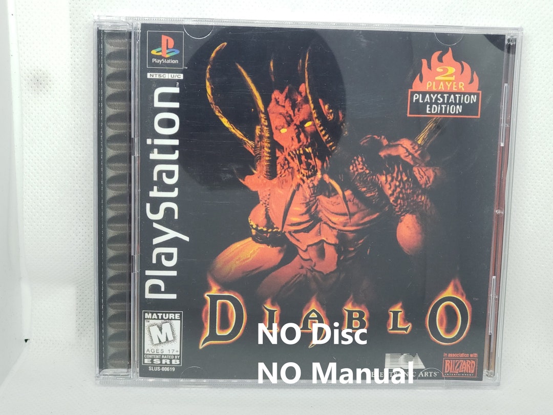 Diablo Reproduction Case - No Disc - No Manual - PS1 - Sony Playstation ...