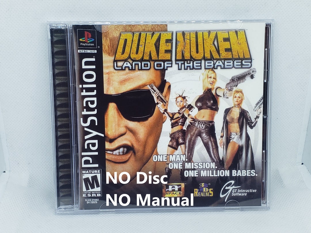 Duke Nukem Land of Babes Reproduction Case - No Disc - No Manual - PS1 ...