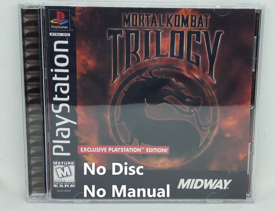 Mortal Kombat Trilogy Reproduction Case - No Disc - No Manual - PS1 ...
