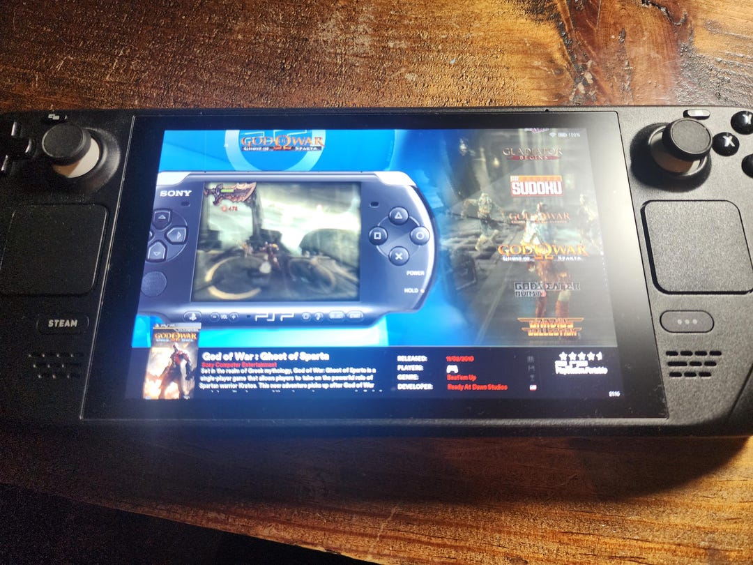PSP Custom Build for the Valve Steam Deck Batocera 512gb SD Card Plug ...