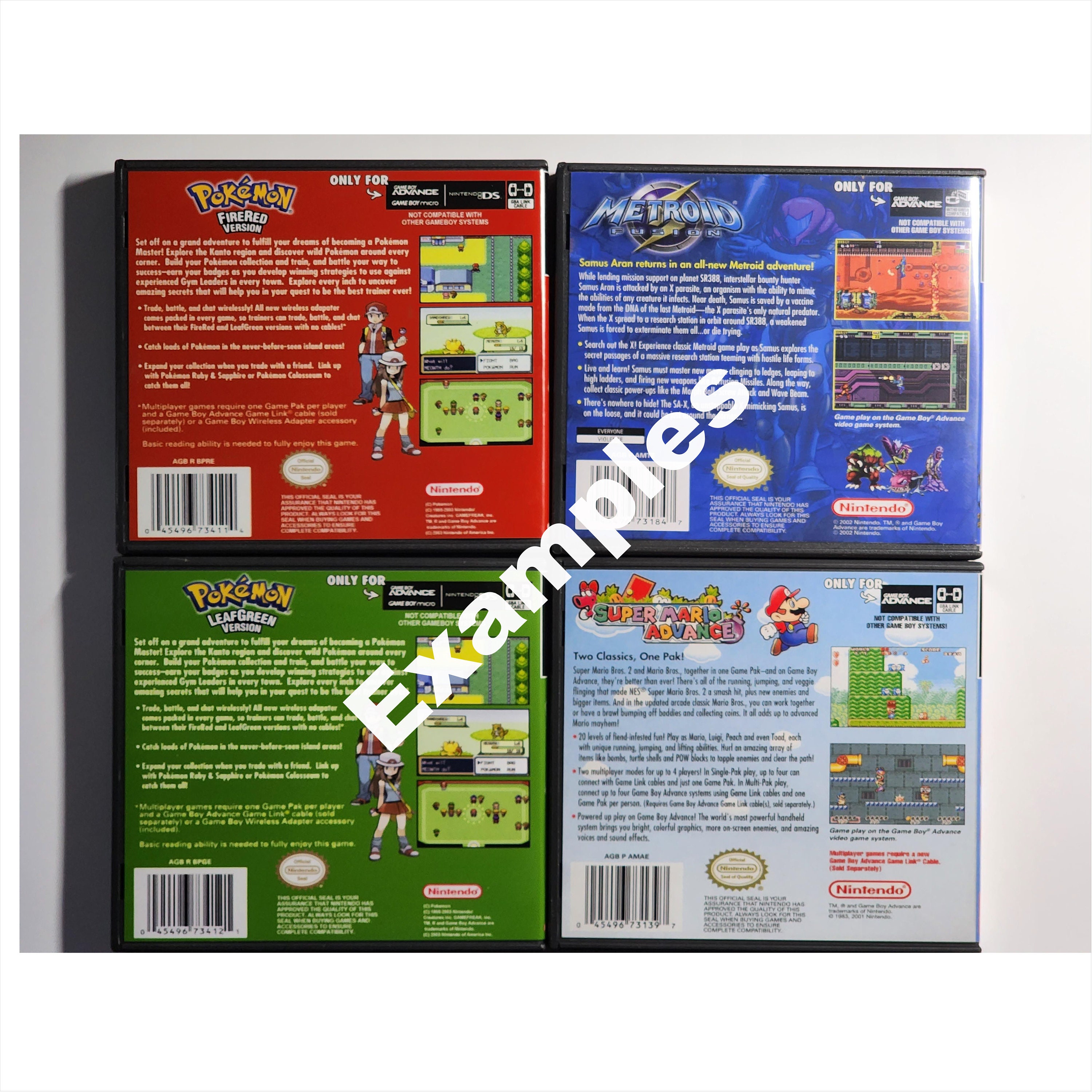Custom Case - Sword of Mana - No Game - No Manual - Gameboy Advance ...