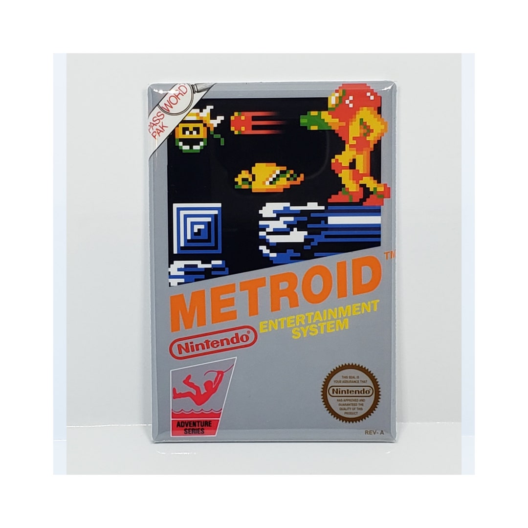 2x3 Fridge Magnet Metroid NES Box Cover Magnet Custom Magnet - Etsy