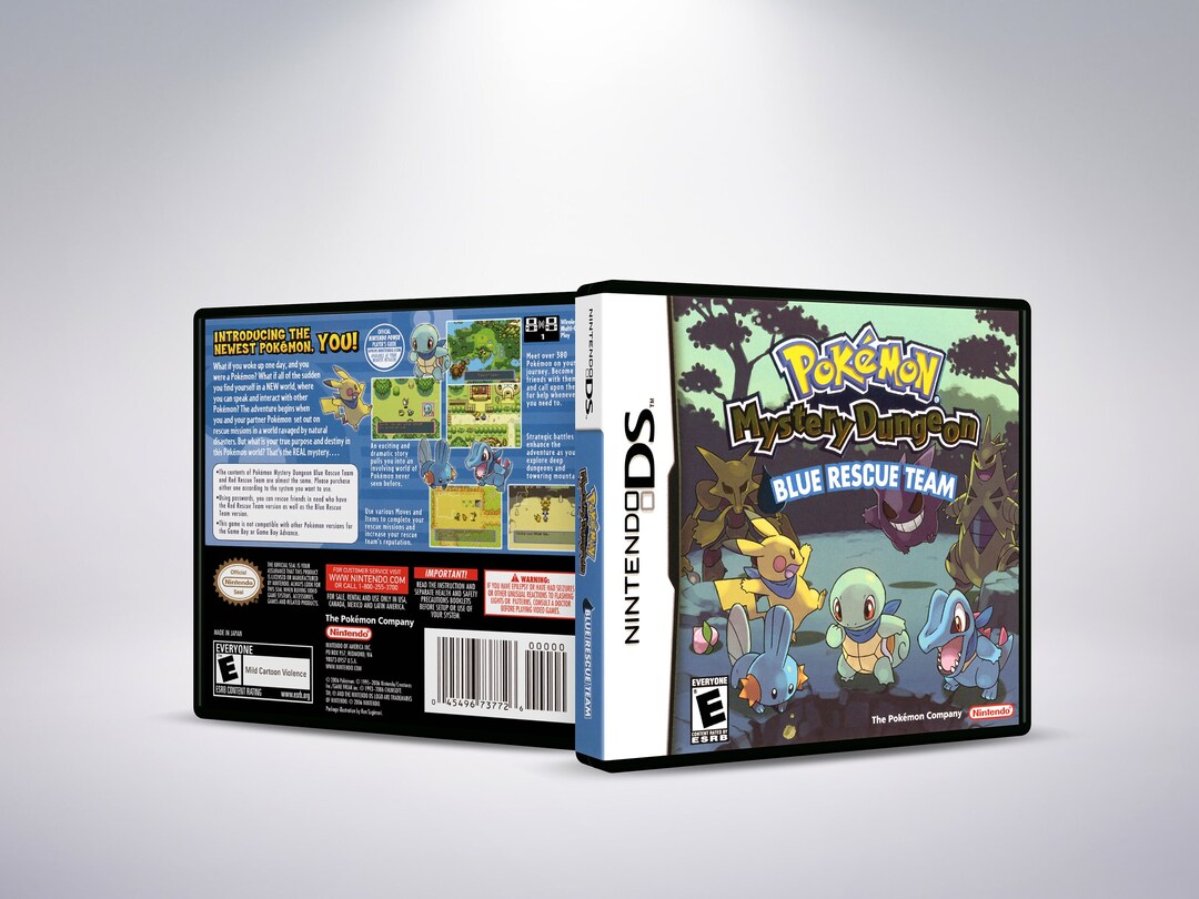 Custom Case - Pokemon Mystery Dungeon Blue Rescue Team - No Game - No ...