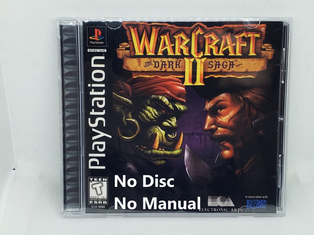Warcraft II Reproduction Case - No Disc - No Manual - PS1 - Sony ...