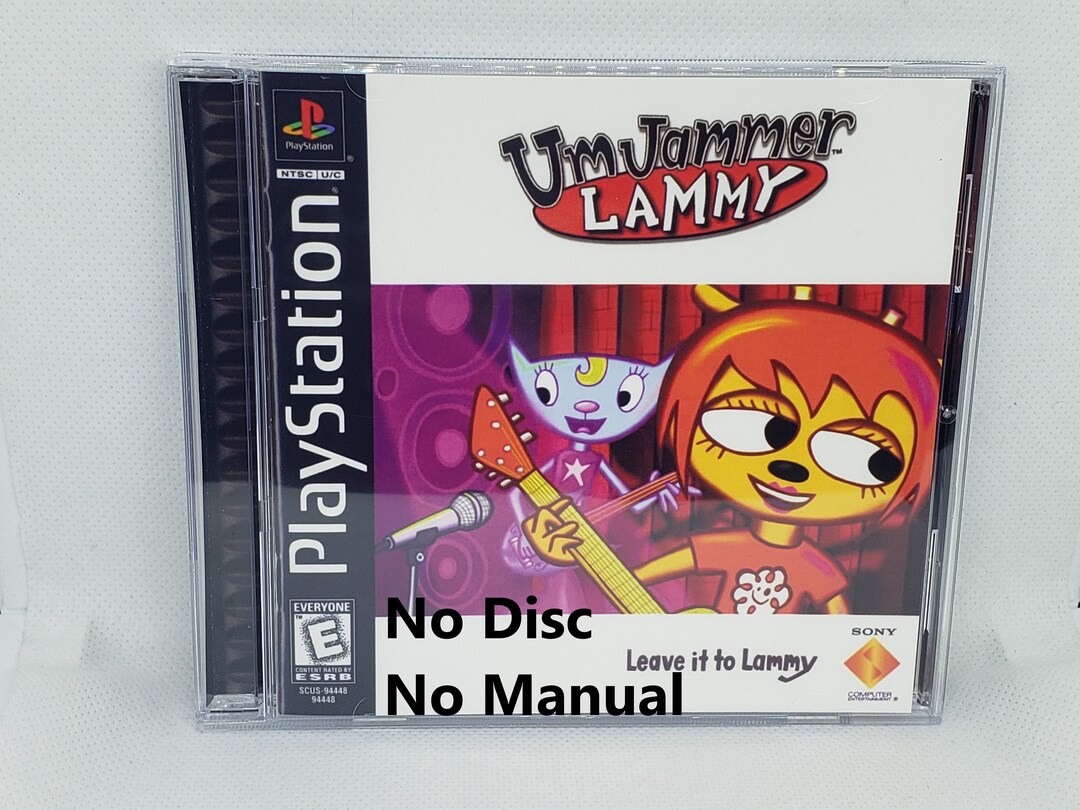 Um Jammer Lammy Reproduction Case - No Disc - No Manual - PS1 - Sony ...
