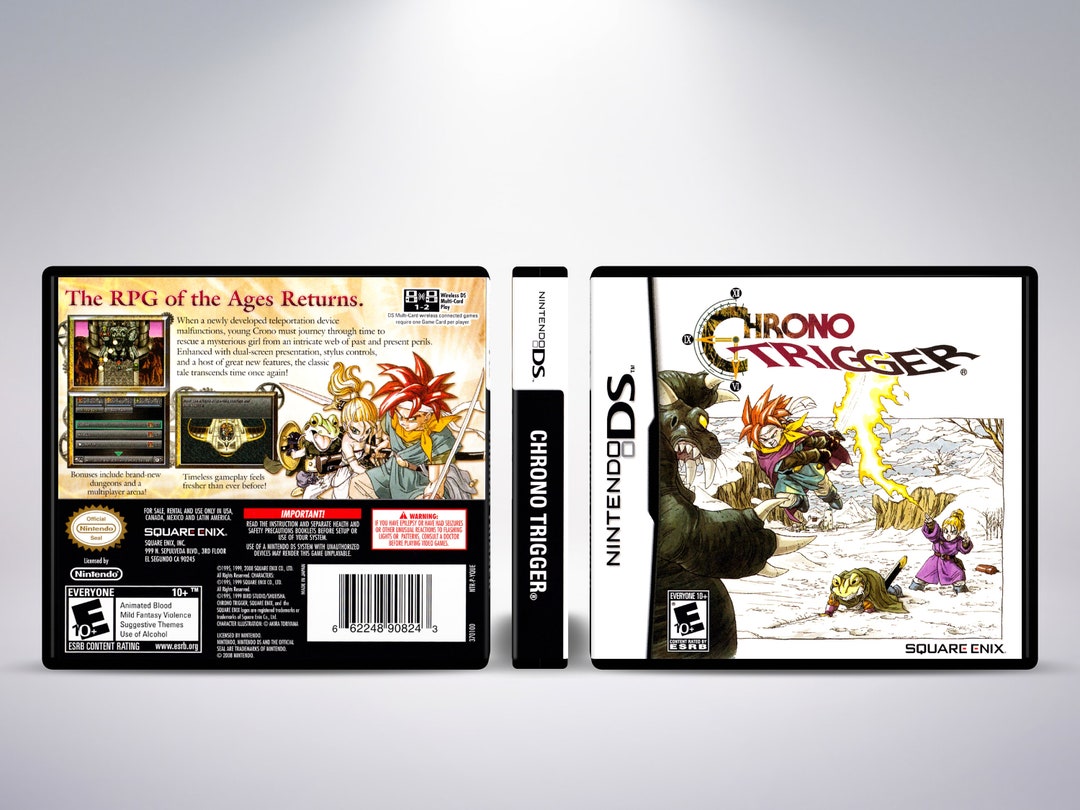Custom Case - Chrono Trigger - No Game - No Manual - NDS - NDS Case ...