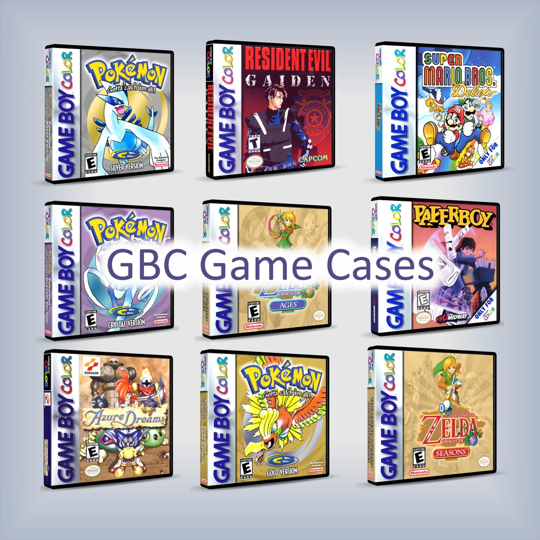 Custom GBC Game Case - Choose Game Case - No Game - No Manual - Gameboy ...