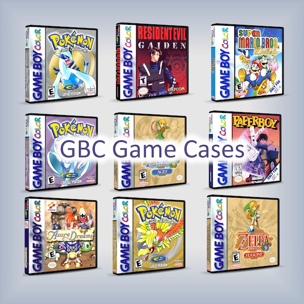 Game Boy Color Game Case - Etsy